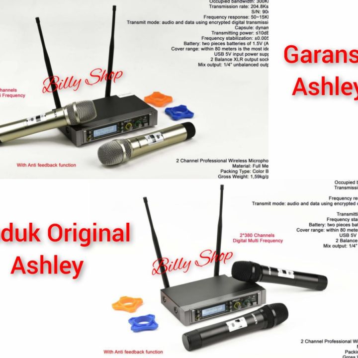 Microphone mic Wireless Ashley MC PRO Original ASHLEY | Lazada Indonesia