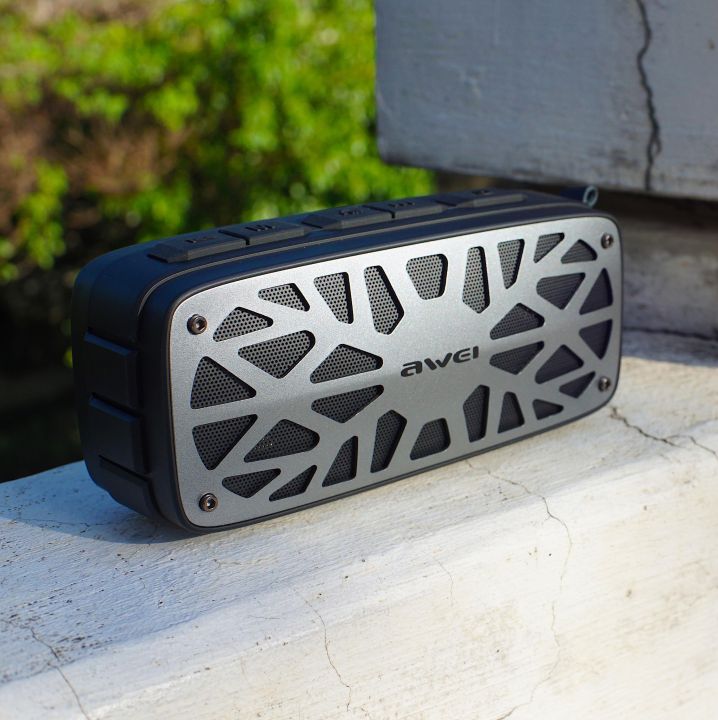 Awei by Winland Portable Outdoor Wireless Bluetooth Super Bass Speaker ...