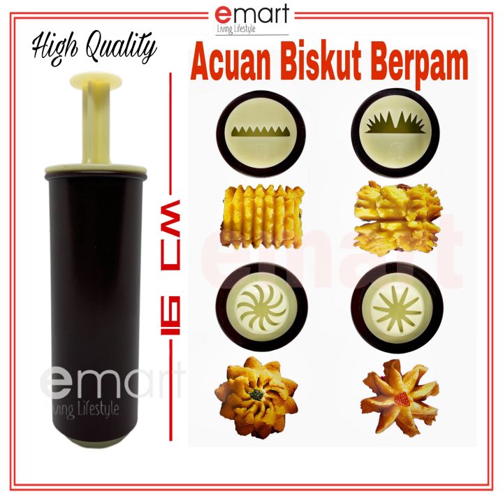 Acuan Tekan Berpam Kuih Biskut Semperit Bunga /Tat Nenas Gulung /Biscuit Mould/Biscuit Pump ...