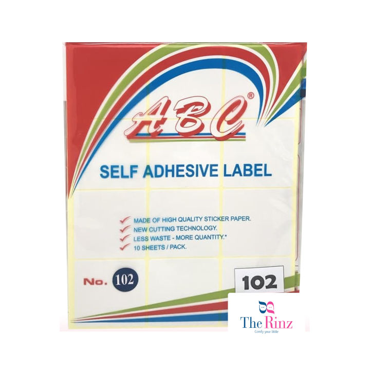 stiker label ABC No 102 (self adhesive label) / label undangan | Lazada ...