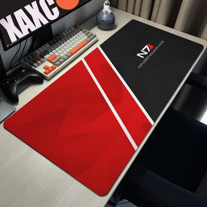 Mass Effect N7 Mouse Pad Large Gaming Accessories Mouse Mat Keyboard ...