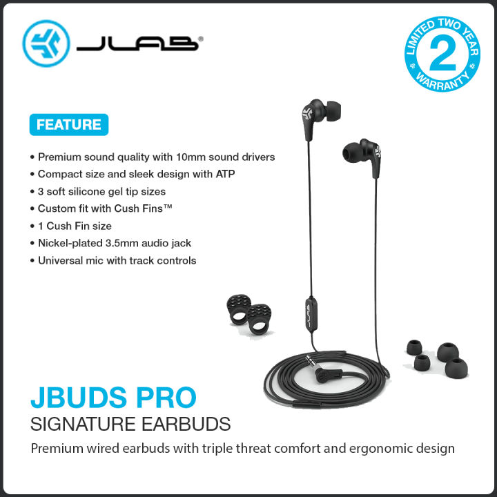 JLab JBuds Pro Signature Earbuds - Hitam | Lazada Indonesia