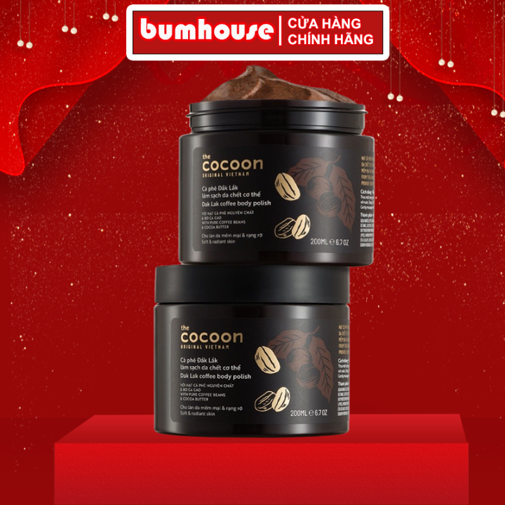 Tẩy da chết cơ thể cà phê Đắk Lắk Cocoon cho làn da mềm mại và rạng rỡ ...