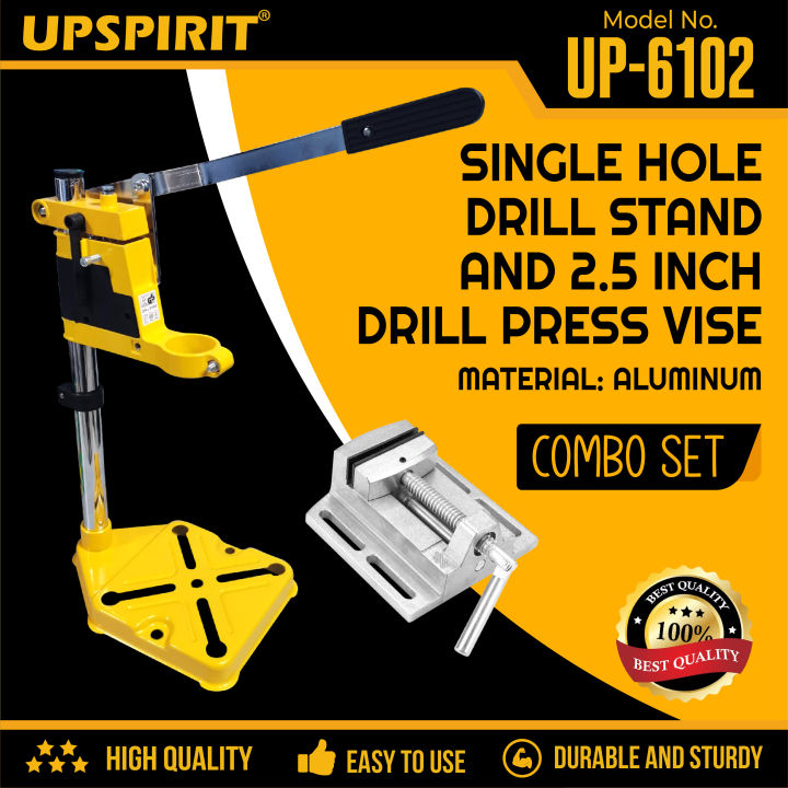EAGLE VILLA TZ-6102 Single Hole Drill Stand + 2.5inch Drill Press Vise (COMBO SET) | Lazada PH