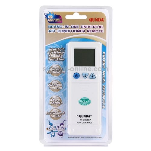 QUNDA KT-DK08E+ AIRCON REMOTE CONTROL COMPATIBLE WITH DAIKIN | Lazada PH