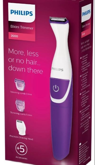 Philips Essential Bikini Trimmer BRT 383/15 Trim, Shave & Style ...