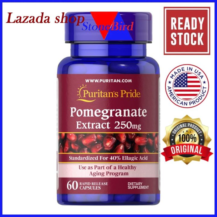 Puritan Pomegranate extract 250mg 60 capsules - Antioxidant and Anti ...