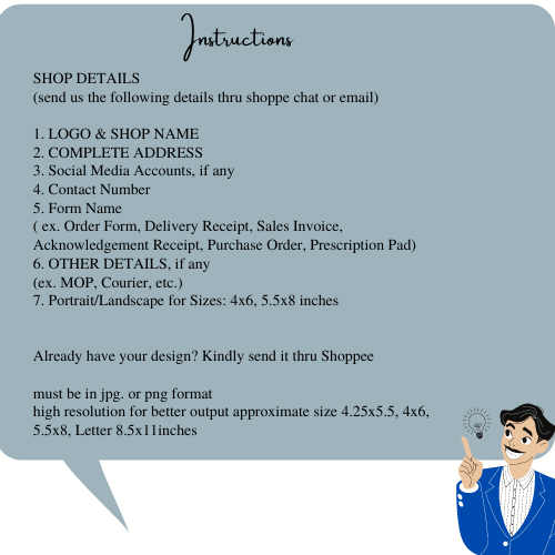 Customized Receipts Non-BIR for Small Business | Lazada PH