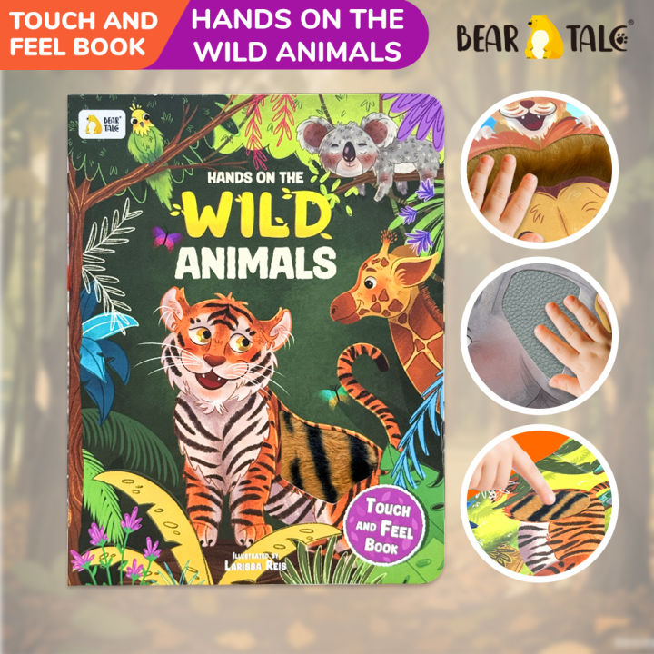 BEAR TALE My First Touch Wildlife Interactive Book Tiger, Lion and ...