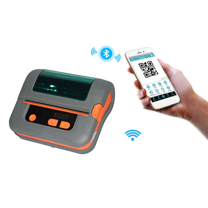 Portable A6 Bluetooth Thermal Label Sticker Receipt Printer, Print 4 ...