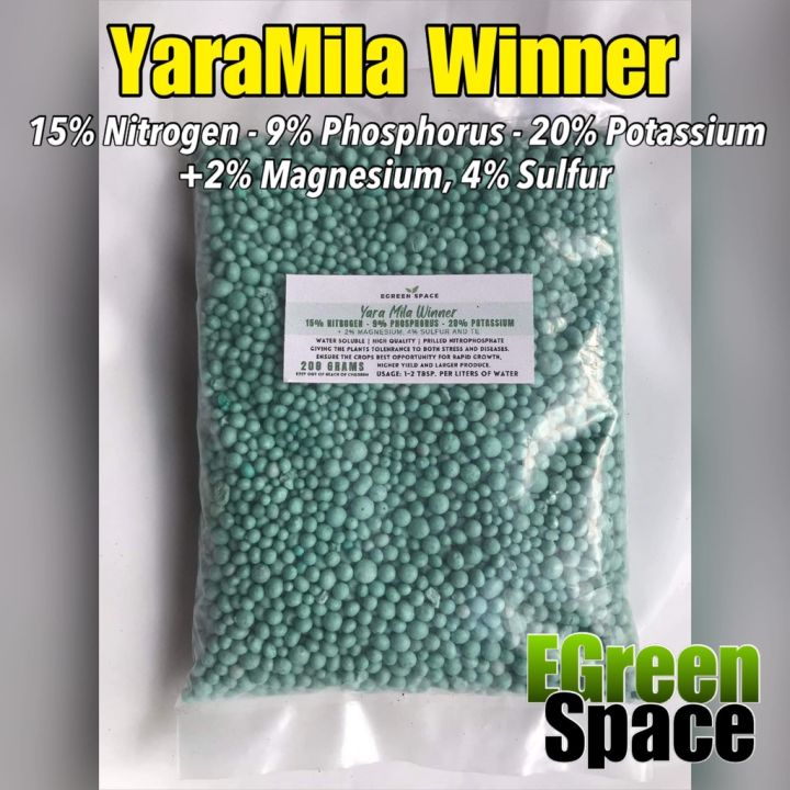 Welcome Yara Mila Winner - 200grams (15-9-20 +2Magnesium 4Sulfur ...