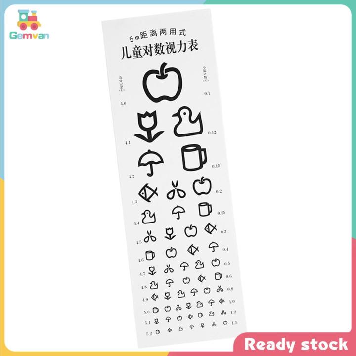 Gemvan Kindergarten Children Chart Visual Testing Chart For | Lazada
