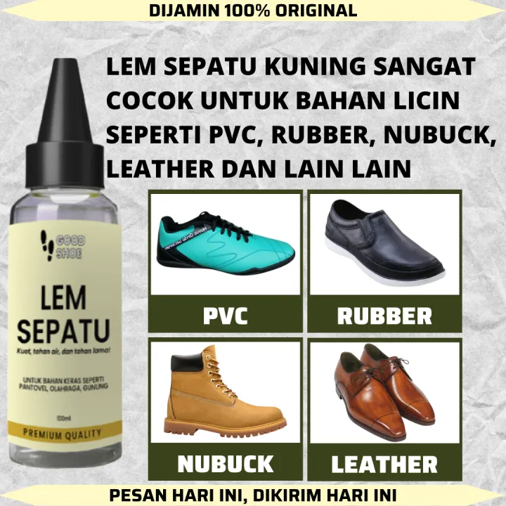 Lem Sepatu Super Kuat Anti Air Tahan Lama Dijamin Premium Fleksibel dan Kuat Untuk Sepatu Anda ...