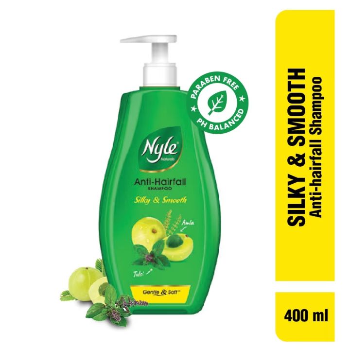 Nyle Naturals Silky & Smooth Anti Hairfall Shampoo with Goodness Of ...