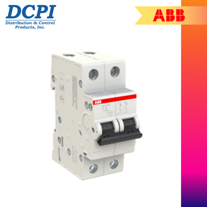 ABB Miniature Circuit Breaker SH200 Series - 2 Pole (SH202-C6 to C63 ...