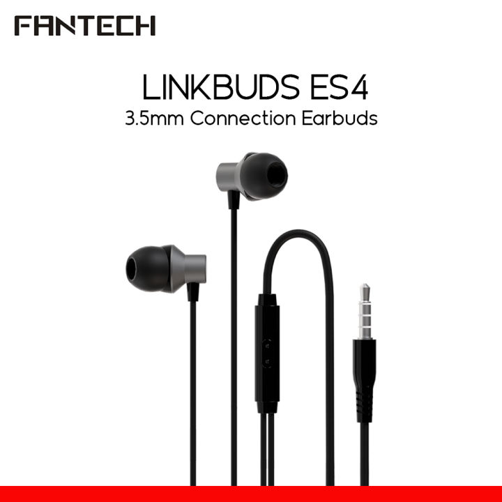 Fantech Earbuds ES4 Linkbuds with 3.5mm Wired Connection | Lazada