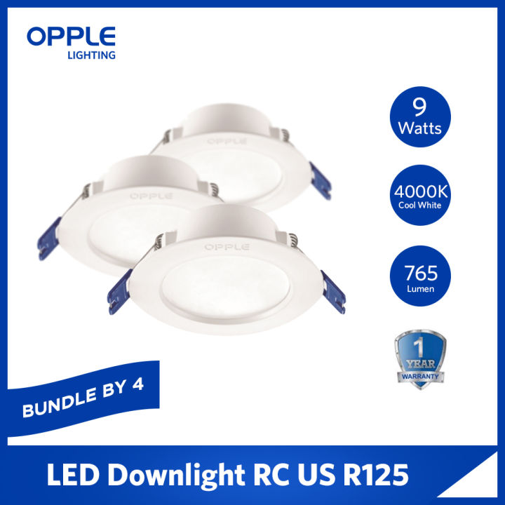 OPPLE LED Downlight Pin Light RC-US R125 9watts Cool White Angle beam Light, For office, Art ...