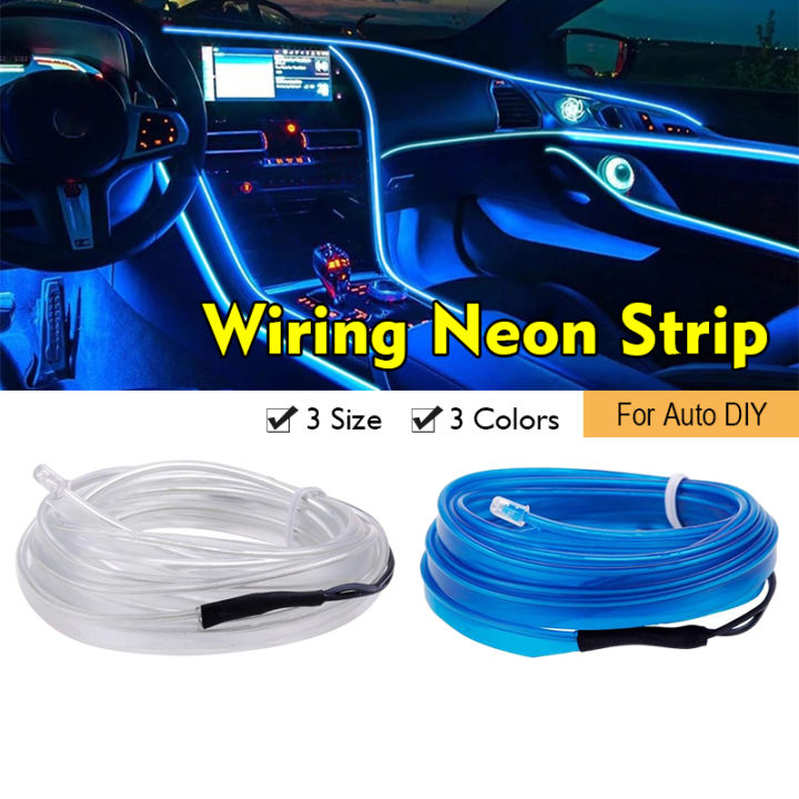 Car Interior Atmosphere Lamp LED Strip Cold Light Line With USB ...