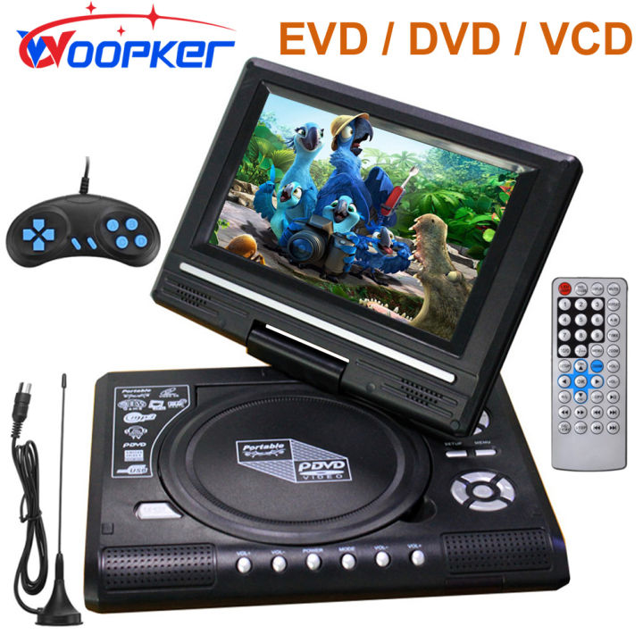 Upgrade 7.8" Portable DVD Player HD Swivel Screen Car/Kids Home Car VCD ...