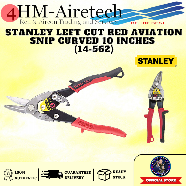 FOURHM STANLEY Red Aviation Snip Left Curved 10 inches | Lazada PH