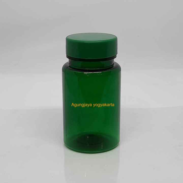 Botol Kapsul 120 ml Hijau PS Neck 38 / Botol Pet Obat / Botol 60 Kapsul ...