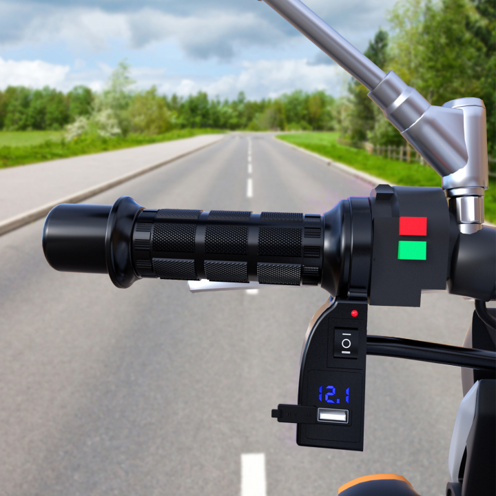 Motorcycle electric handle Modified digital display handle sleeve with ...