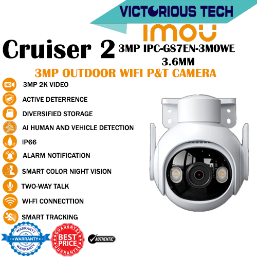 IMOU Cruiser 2 5MP/3MP Smart WiFi CCTV: Outdoor Security Waterproof ...
