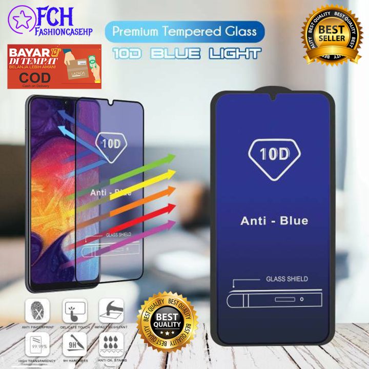 TG 10D BLUELIGHT OPPO A91/F15/A37/NEO9/A57/A59/F1S TEMPERED GLASS/ANTIGORES KACA BLUELIGHT ANTI ...