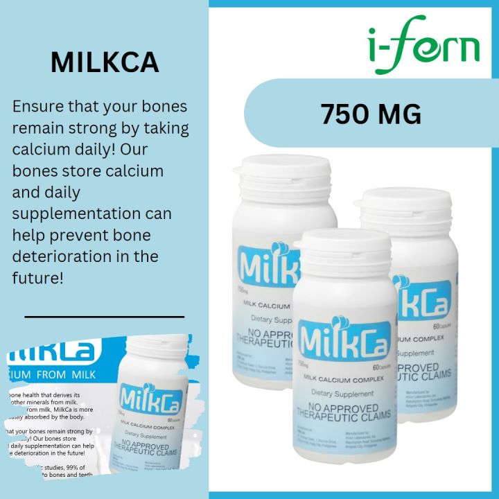 Ifern Products Milkca Milk Calcium Complex 750mg | Lazada PH