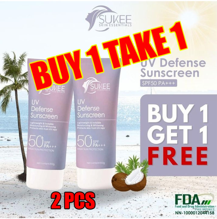 [SUKEE] -BUY1TAKE1- Skin Essentials UV Defense Sunscreen SPF 50 PA ...