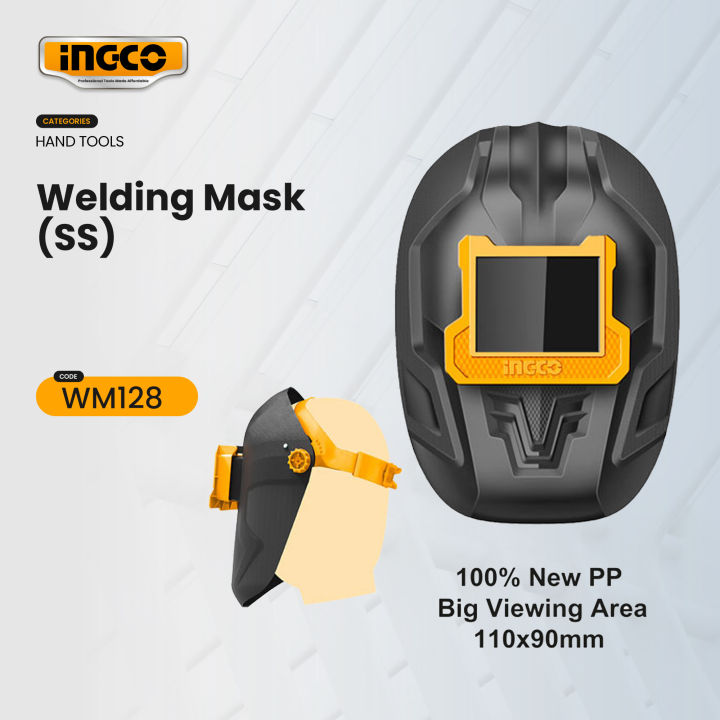 INGCO Welding Mask Protection Mask 100% PP Material Super Select WM128 ...