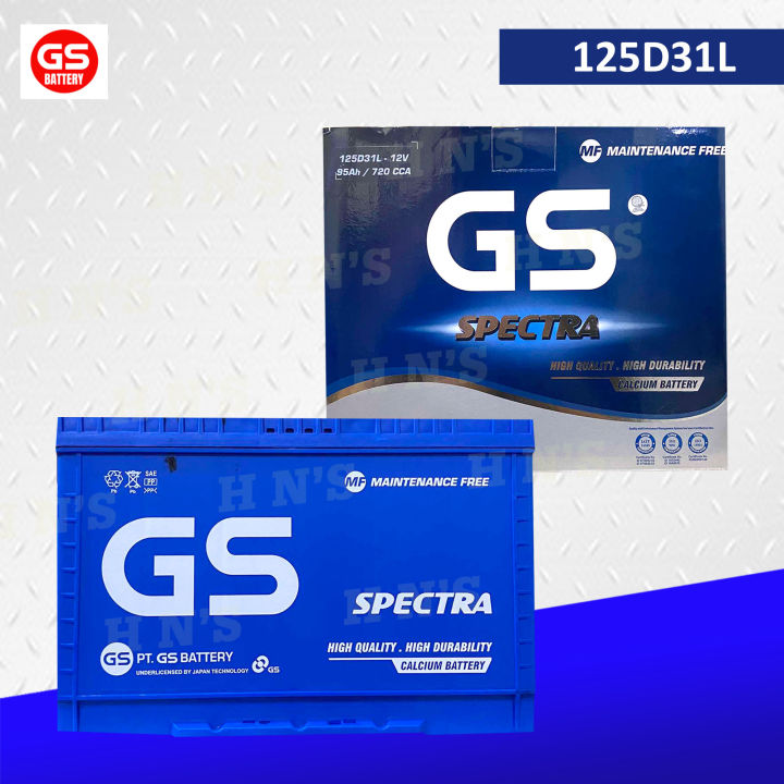GS SPECTRA 125D31L ( 3SMF ) Maintenance Free Car Battery with 18 months ...
