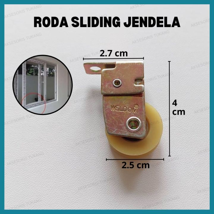 Roda Sliding Jendela / Roda Geser Jendela / Window Sliding Wheel Weldom ...