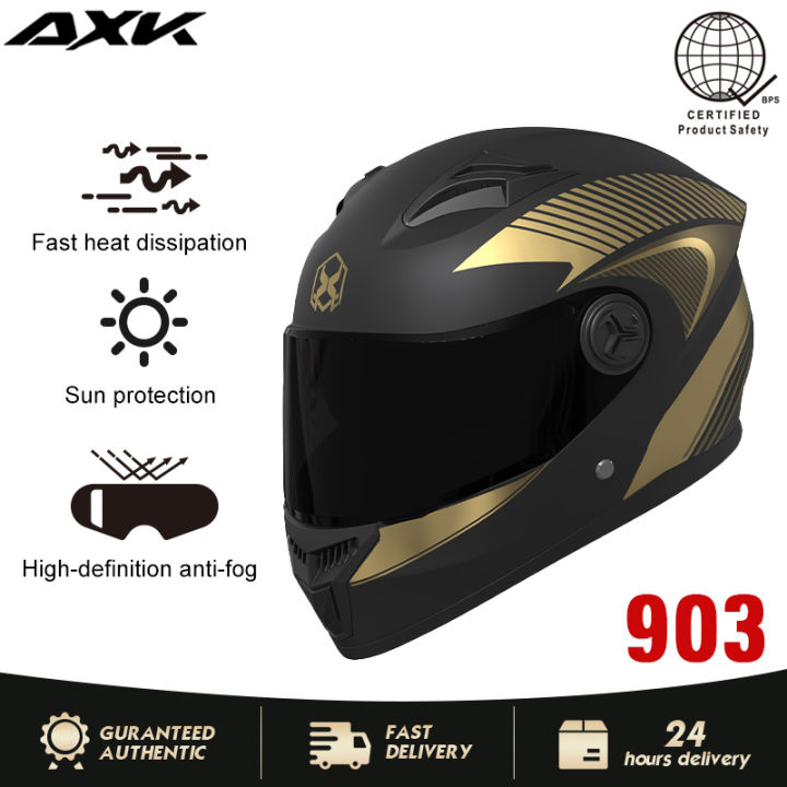 【With ICC Stickers】AXK 903 DOT Certification Electric Bicycle Helmet Full Face Helmet Four ...
