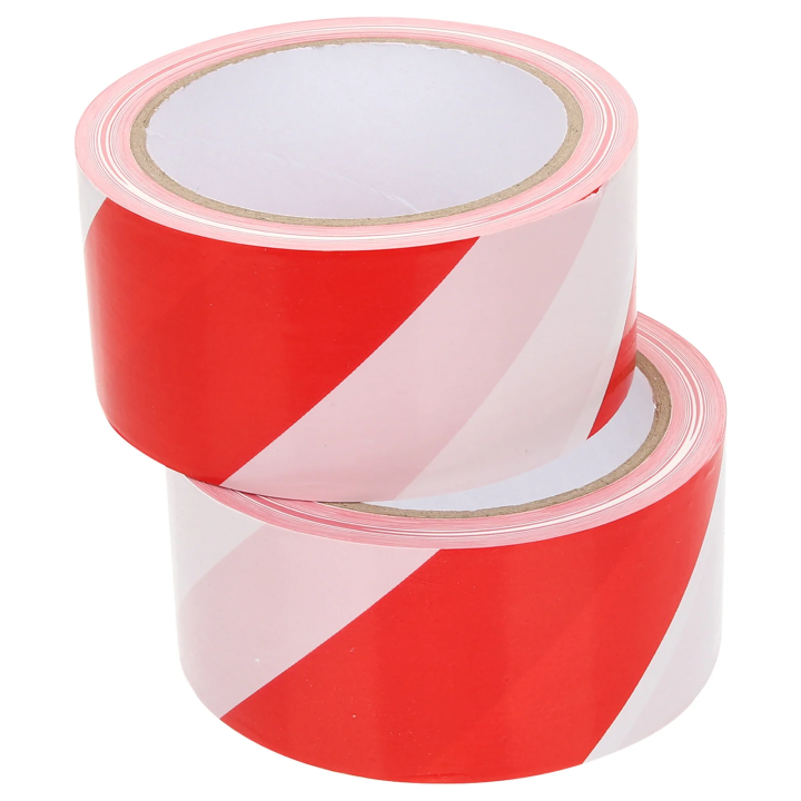 Red White Non-adhesive Striped Barricade Caution and Safety Hazard Tape ...