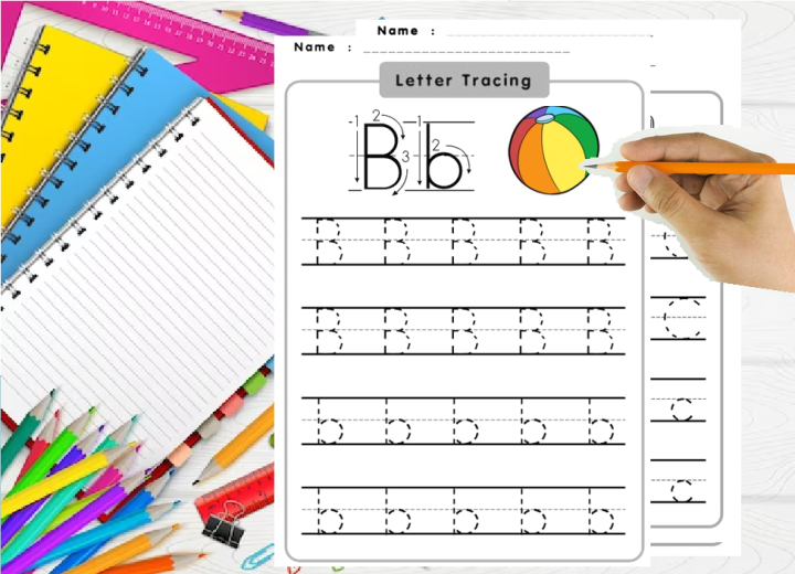 ABC Alphabet Letter Tracing - Exercise Worksheets Kindergarten ...