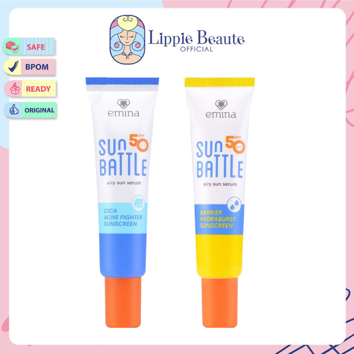 EMINA - Sun Battle Barrier Hydraburst Sunscreen | Cica Acne Fighter ...