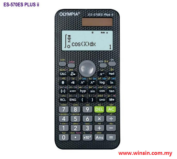 OLYMPIA SCIENTIFIC CALCULATOR 412 Functions Solar & Battery power. ** ES-570ES PLUS ii * (Free ...