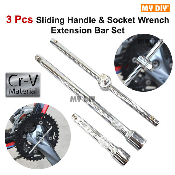 DIYHARDWARESTATION - CRV 3PCS 1/2" SLIDING T HANDLE BAR 10" AND DR ...