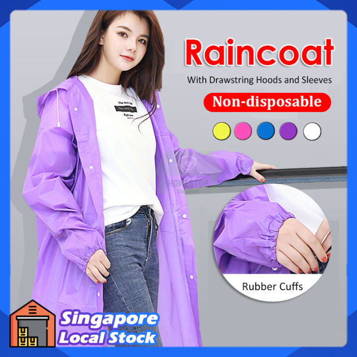 Thick Raincoat EVA Waterproof Outdoor Rainsuit Portable Unisex Adult ...