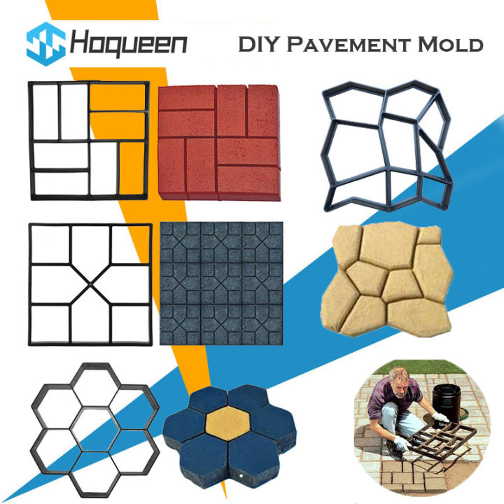 DIY Pavement Mold Concrete Molds Cement Molder Floor Path Maker Mold ...