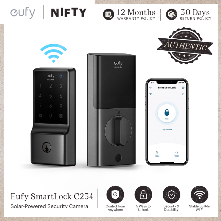 eufy by Anker C234 Smart Door Lock, 5-in-1 Keyless Entry Door Lock ...
