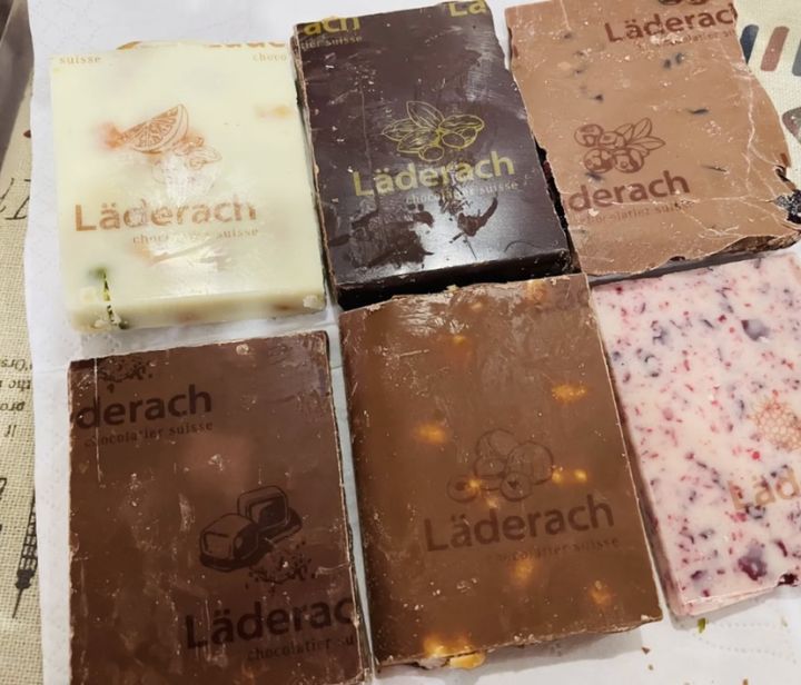 Laderach Ledra Switzerland imported hand-made fresh nut chocolate dark ...