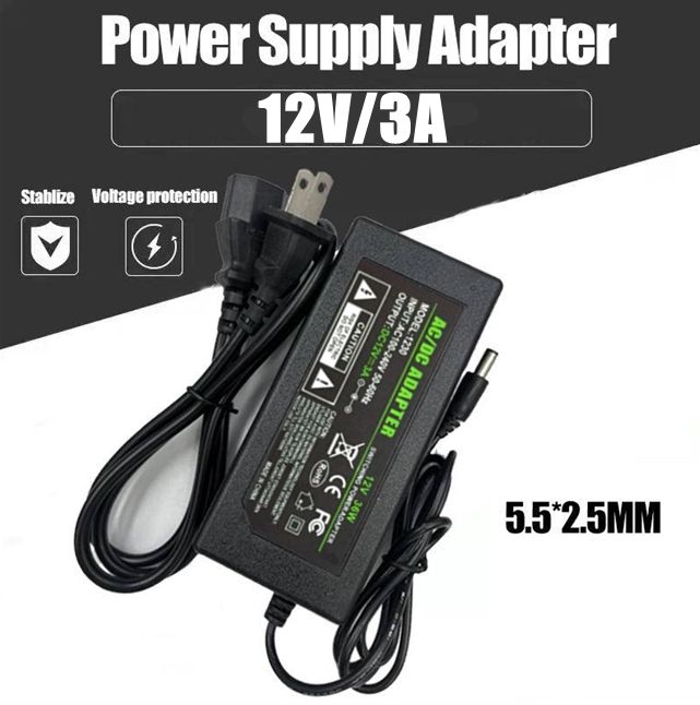 AC To DC Power Supply Adaptor 12V 3A/ 5A/ 6A/ 8A AC 100-240V Adapter ...