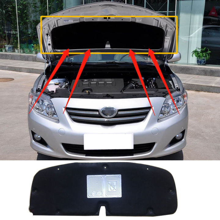 for hyundai accent car Hood Insulation mat front engine heat and sound ...