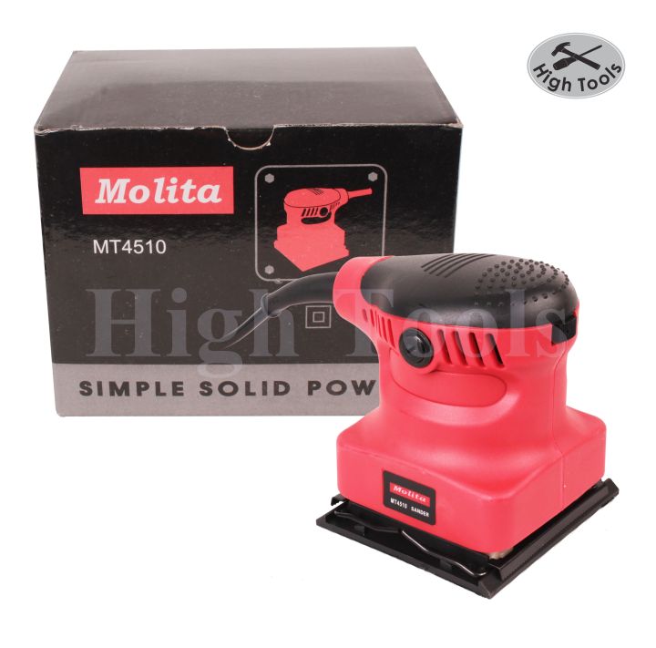 MOLITA เครื่องขัดกระดาษทราย แบบสั่น 4x4 นิ้ว 260W ขนาดสี่เหลี่ยมจัตุรัส ...