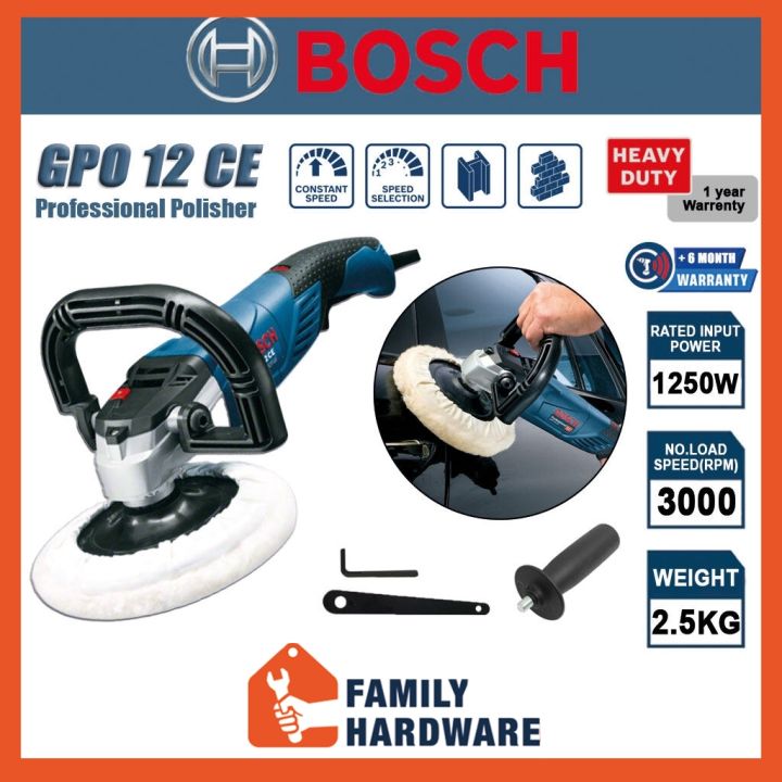 BOSCH GPO 12 CE Professional Polisher With M14 M16 Adapter Auxiliary ...