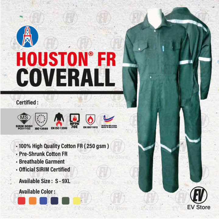 Houston Fire Resistance Coverall Coverall Safety Coverall With Silver ...