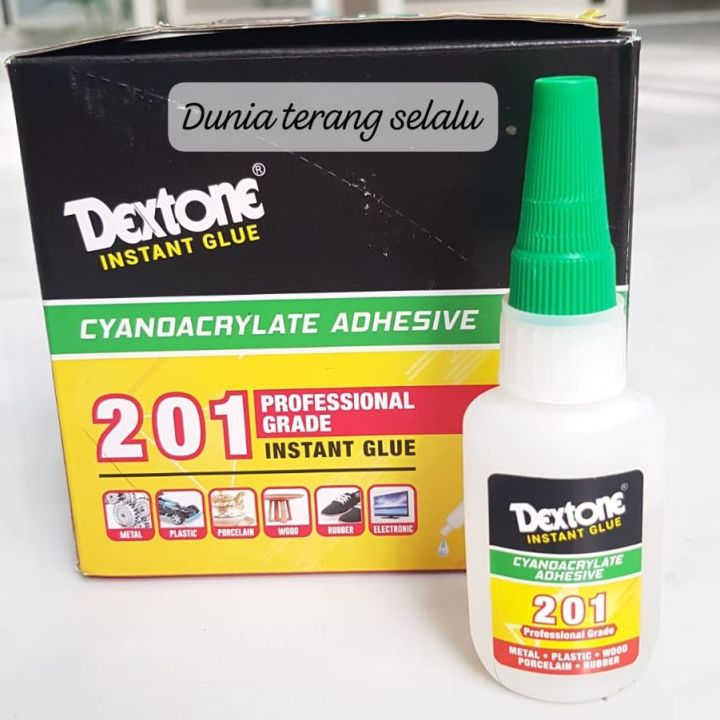 SALE !!! Lem Serbaguna Instant Glue 20gr DEXTONE 201 Cyanoacrylate ...