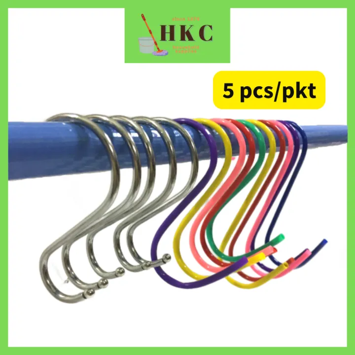 Cangkuk S / S Hooks Colorful Hook Stainless Steel S Hooks ...
